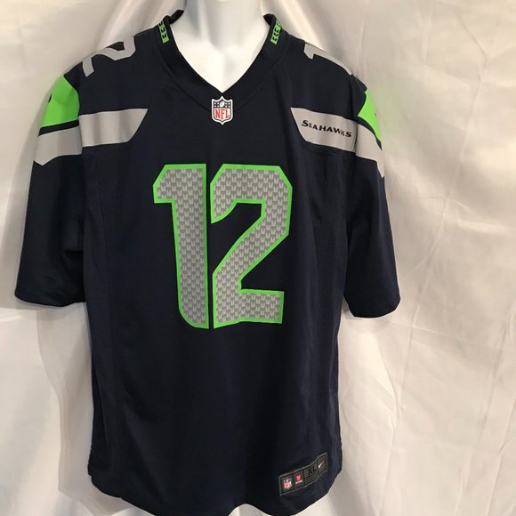 Nike | Shirts | Nike Nfl Seahawk 2 Fan Xl Athletic Sport Jersey | Poshmark